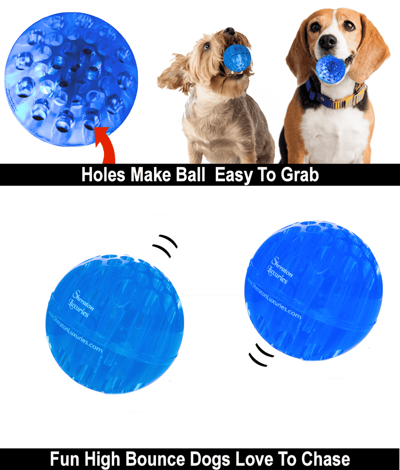 Dog Ball Toys 3-Rubber Tough Dog Toys-Colorful Puppy Ball Toy-Funny ...